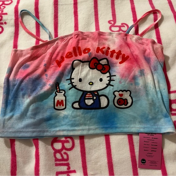 SHEIN | Tops | Hello Kitty Tie Dye Water Color Cropped Cami Nwt | Poshmark